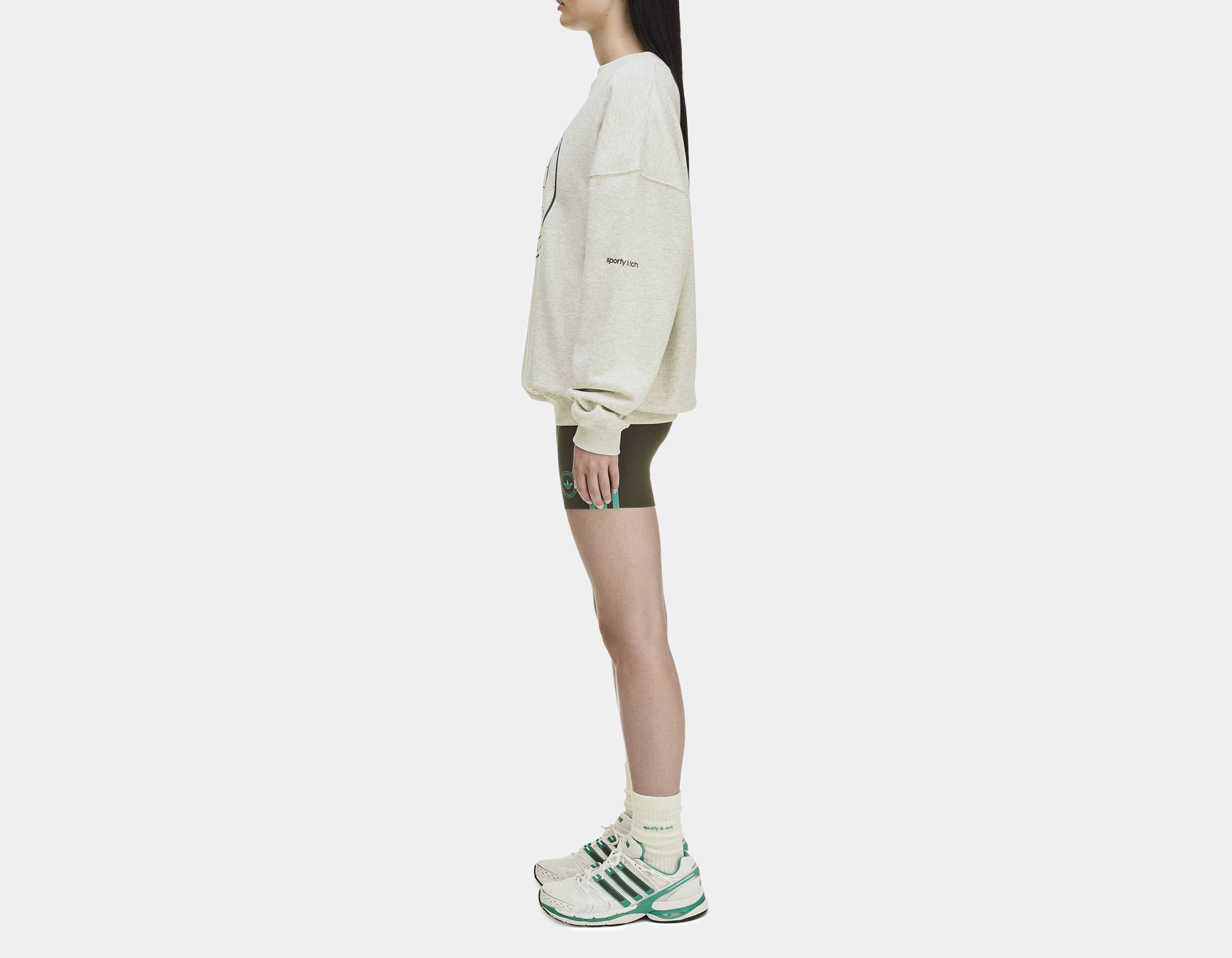 adidas Sweater Sporty & Rich Light Grey Heather KA0719