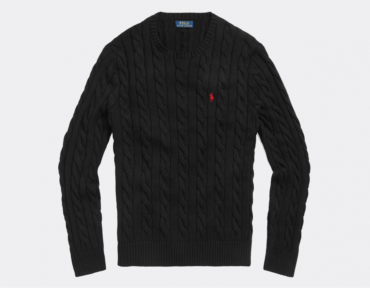 Polo Ralph Lauren Cable-Knit Jumper Black 710775885012